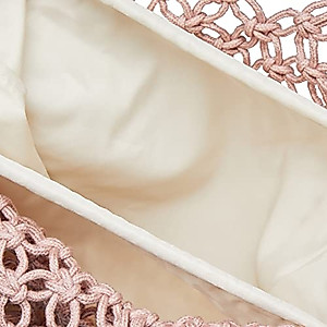 Via Del Tritone 430608 Women's Tote Bag, Aaron, Grayish Pink