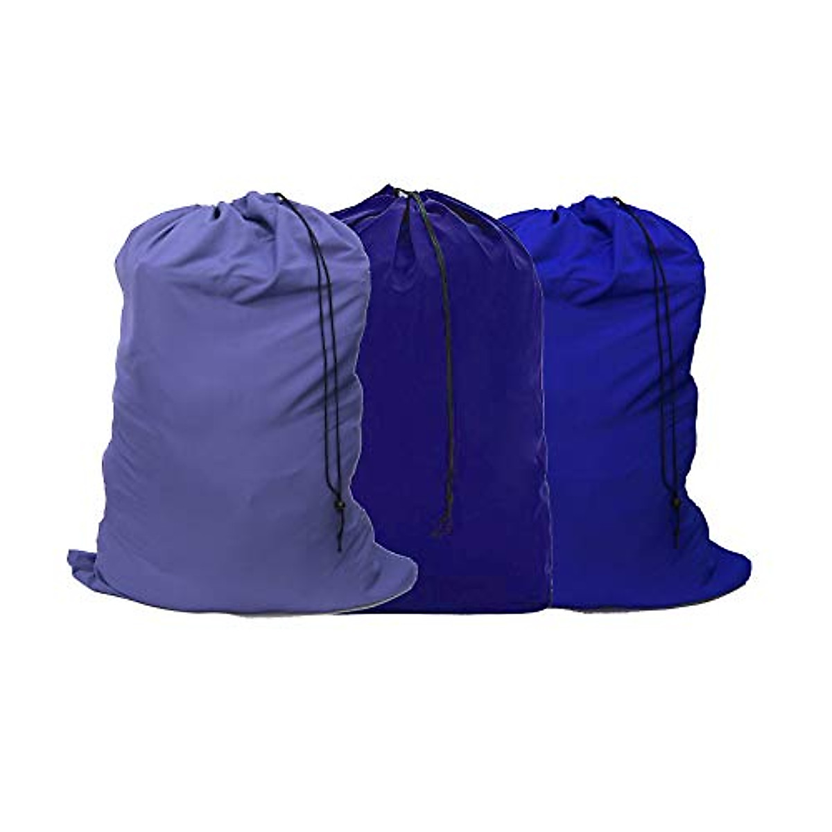 YONGQIANG Extra Large Laundry Bag 3 Pack, Blue, Travel Laundry Bags with Drawstring Closure, 30"x40", for college, dorm and apartment dwellers.