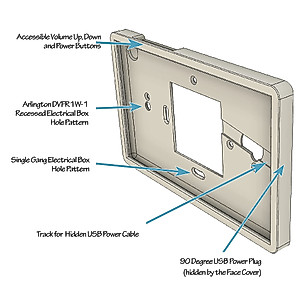 Wall Mount Kit for Lenovo Tab M8 HD 8" Tablet - Black