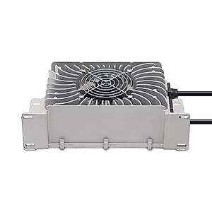 xiixtoo 15 AMP Replacement Golf Cart Battery Charger for 48 Volt Club Car Golf Cart with 3 Pin Round Plug Waterproof