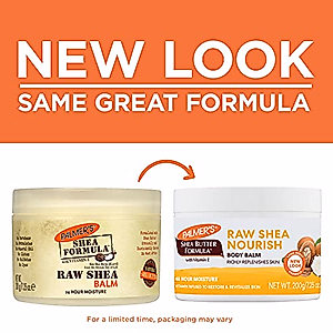 Palmer’s Shea Butter Formula Raw African Shea Butter Balm, Nourishing Body Moisturizer for Rough, Dry Skin, 7.25 Ounces