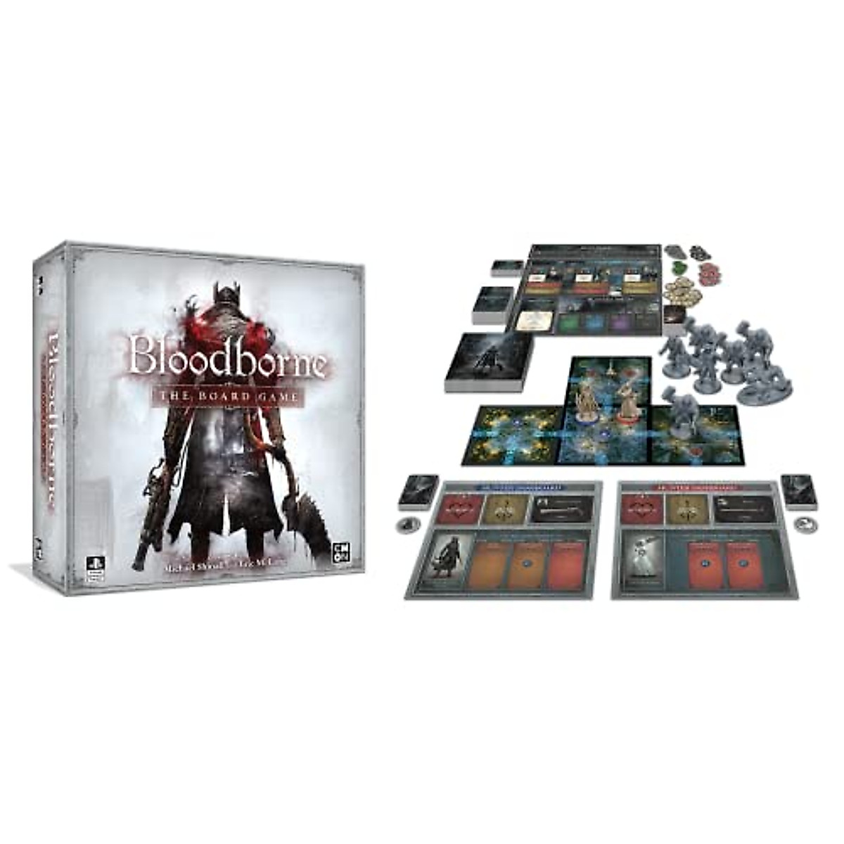 Bloodborne The Board Game | Strategy/ Horror / Adventure Game | Cooperative Game for Adults and Teens | Ages 14+ | 1-4 Players | Average Playtime 60-90 Minutes | Made by CMON