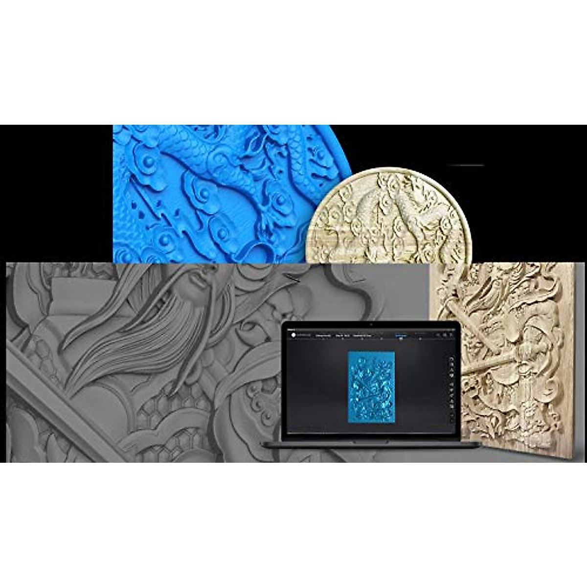 New EinScan Pro HD 3D Scanner with Turntable, Tripod, Color Pack, 0.2mm Resolution, 0.04mm Accuracy- Ultimate for Reverse Engineering, 3D Modeling, Art, Design, Manufacturing, Healthcare