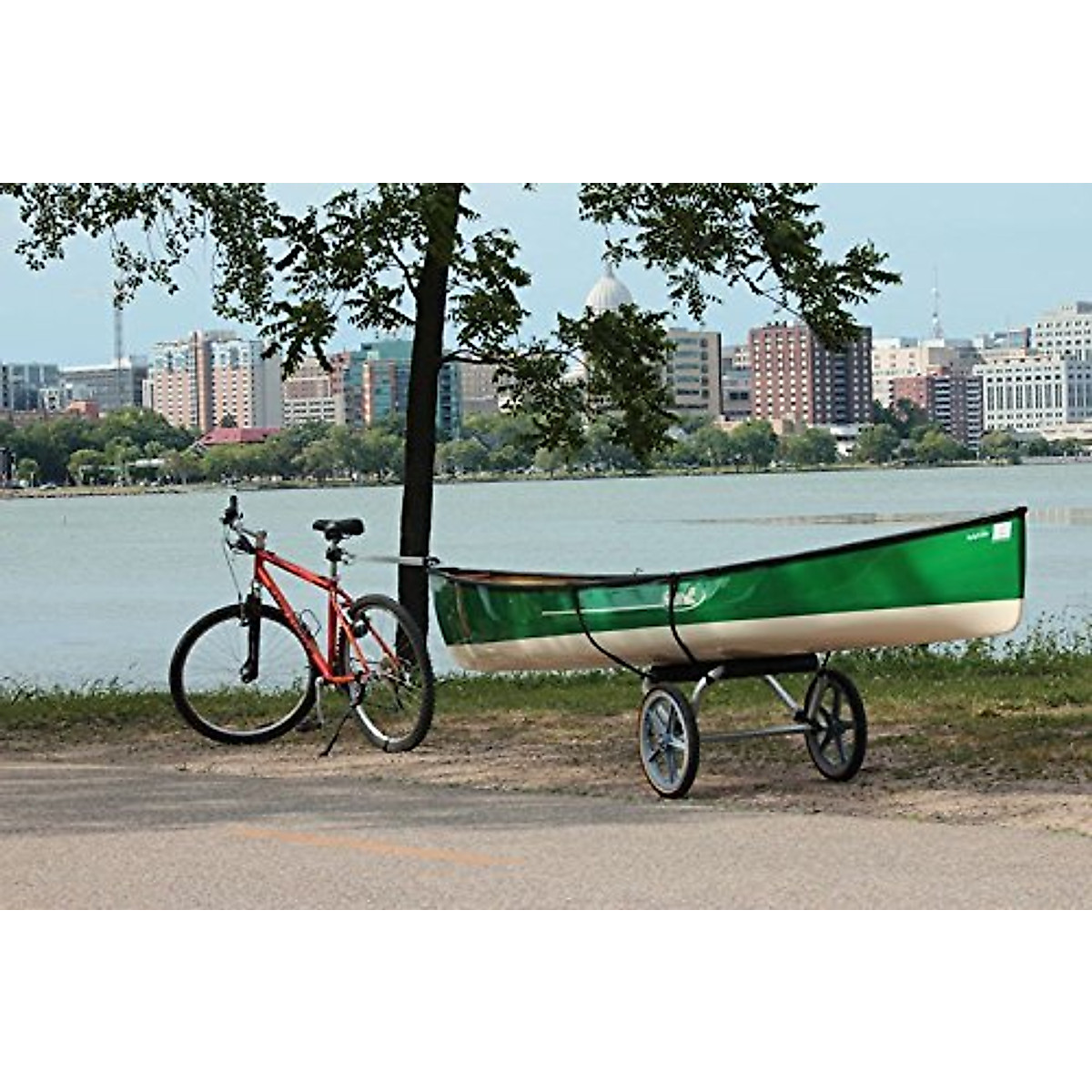 WIKE Kayak Canoe and Surf Cart - Includes Ultra Lite Smart Stick Tow Bar