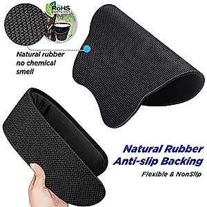 Gimars Ergonomic Mouse Pad Wrist Support, Upgrade Enlarge Superfine Fibre Soft Smooth Keyboard Wrist Rest, Comfortable Memory Foam Wrist Rest for Computer, Laptop, Mac, Gaming, Office and Pain Relief