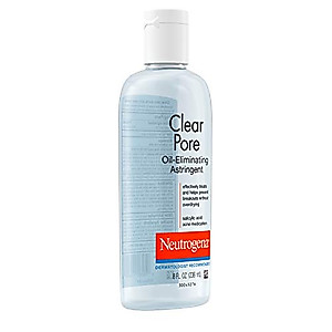 Neutrogena Clear Pore Oil-Eliminating Astringent with Salicylic Acid, Pore Clearing Treatment for Acne-Prone Skin, 8 fl. Oz (Pack of 6)