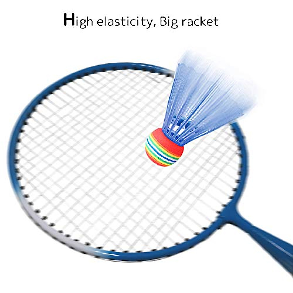 TINTON LIFE 1 Pair Badminton Racket for Children Indoor/Outdoor Sport Game(Blue)