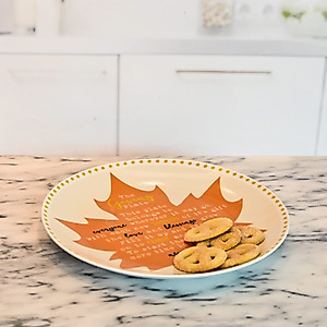 Boston Warehouse Harvest Leaf Giving Plate