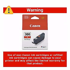 Canon PFI-300 Lucia PRO Ink, Red, Compatible to imagePROGRAF PRO-300 Printer