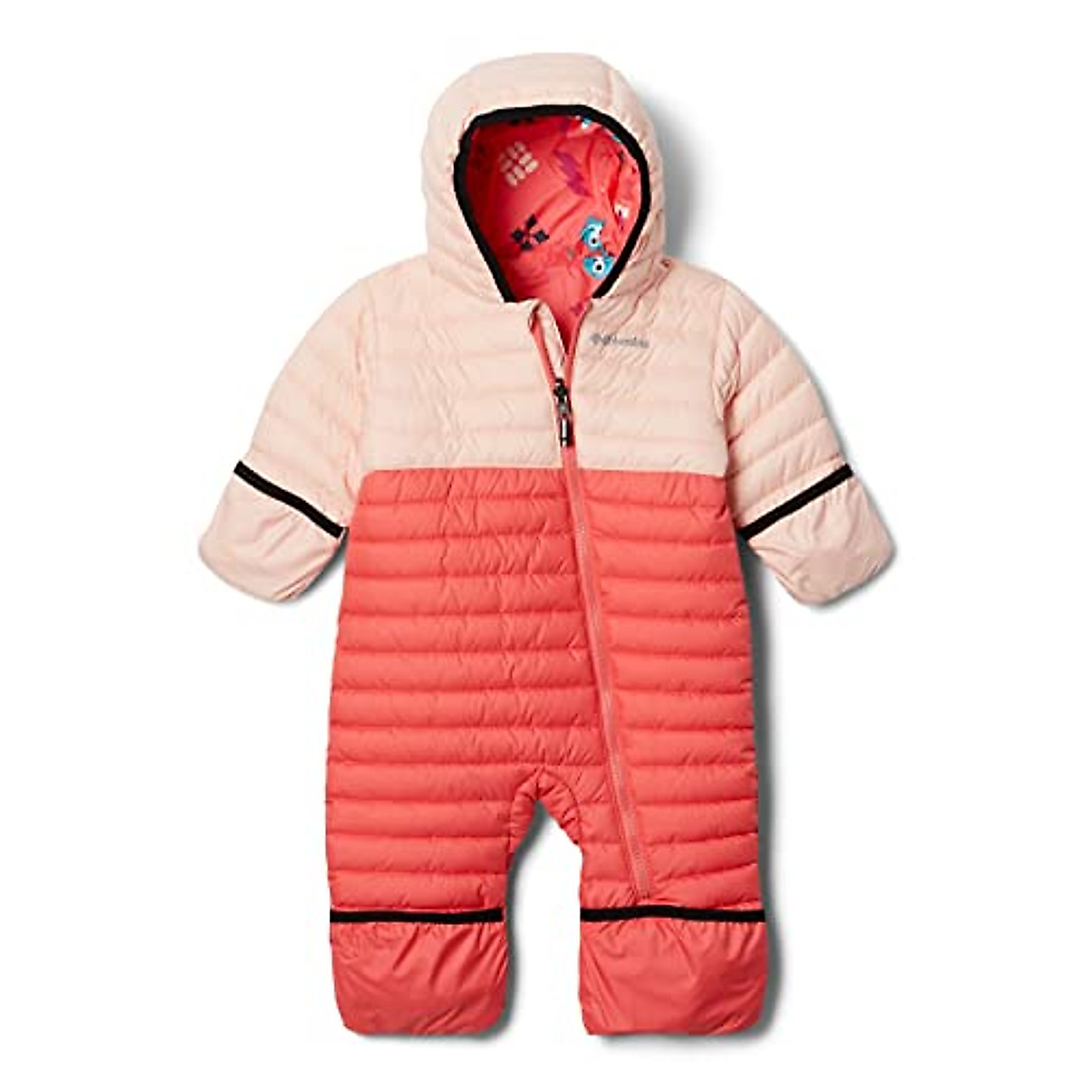 Columbia Baby Powder Lite Reversible Bunting, Blush Pink/Peach Blossom, 12/18