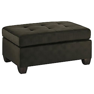 Homelegance Emilio Fabric Accent Ottoman - Chocolate
