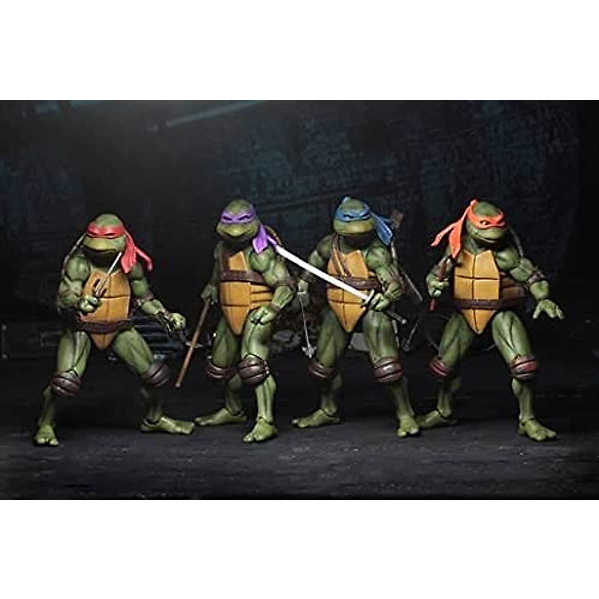 NECA TMNT Donnie Collectible Action Figure - Acrylic Ninja Movie Theme Toy
