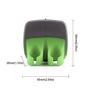 2 Pcs Hand Vegetable Peeler Peeler Rubber Finger Grips Comfortable to Peel Pumpkin Carrot Cucumber Potato and More (Green, One Size)