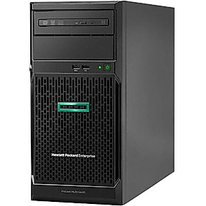 HP ProLiant ML30 Gen10 Tower Server Bundle with Intel Xeon E-2124, 16GB DDR4, 4TB SATA, RAID, and 16GB USB Drive