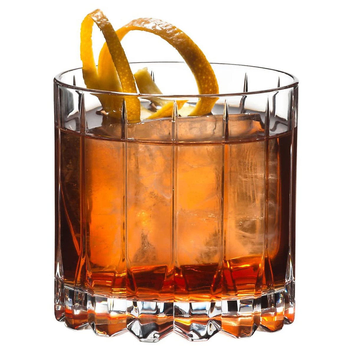 Riedel Personalized Crystal Rocks Glass Pair, Set of 2 Custom Engraved Rocks Glasses for Whiskey, Mixed Drinks and Cocktails on the Rocks, Home Bar Accessories