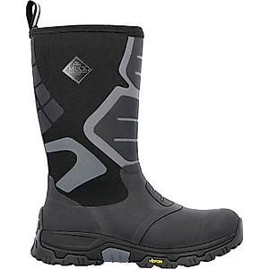 Muck Apex Pro Waterproof Flexible Shock-Absorbing Vibram Arctic Grip All Terrain Outdoor Winter Boots Men's AG at TL, Black, 12