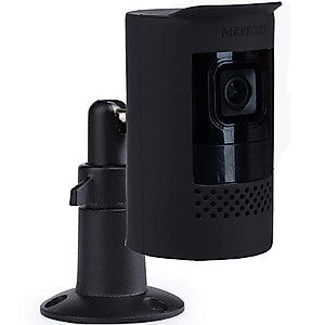 Metal 360 Degree Adjustable Security Weatherproof Indoor Outdoor Wall Mount Compatible with Ring Stick Up Wyze Cam Pan Arlo Camera and More - Black (2 Pack)