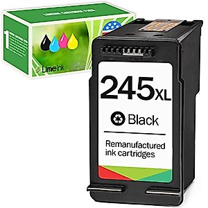 Limeink Black Remanufactured PG-245XL High Yield Ink Cartridge for Pixma iP2820 MG2420 MG2520 MG2920 MG2922 MG2924 MX492 Shows Accurate Ink Level