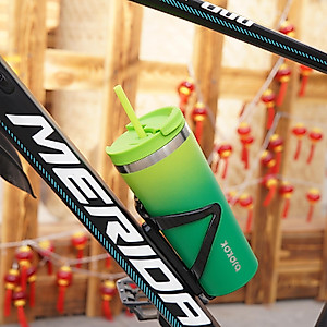 BJPKPK 22oz Tumbler With lid And Straw Stainless Steel Travel Coffee Mug Insulated Tumblers Cups,Bamboo Grove