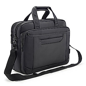 Briefcase Bag 15.6 Inch Laptop Messenger Bag Business Office Bag for Men Women, Waterproof Stylish Nylon Multi-Functional Shoulder Bag fit for Computer Notebook MacBook Hp Dell Lenovo Asus Apple