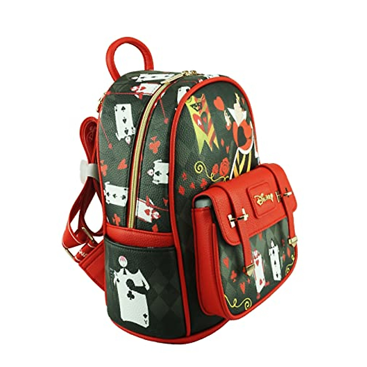 Wondapop Disney Queen of Hearts 11" Vegan Leather Fashion Mini Backpack