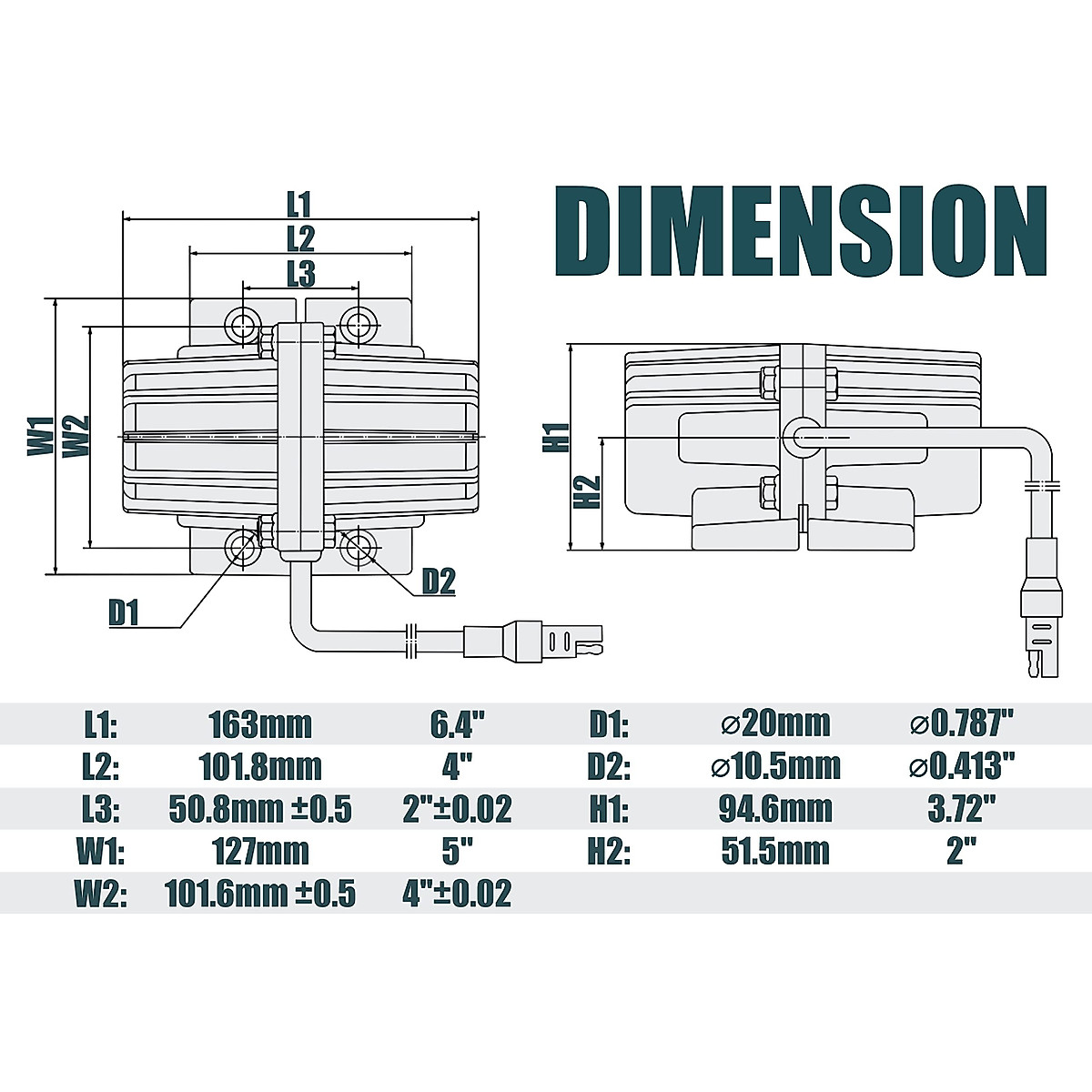 AmbitionMotor Salt & Sand Vibrator 200LBS 80W DC 12V for Buyers Karrier Cougar SnowEx Trynex Meyers Spreaders