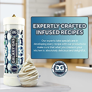 Galaxy Gas Original Flavor, Whipped Cream Dispenser Cartridge Tank, Nitrous Oxide 3.3L 2000 Gram, Whipped CreamTank, N2O tank Tank, 1 Cylinder