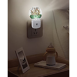 Night Light Plug into Wall, LED Nightlights Easter Green Truck Pull Rabbits Eucalyptus Leaves Wreath Small Nightlight Auto Dusk-to-Dawn Sensor Lamp LED Night Lights for Kid's Bedroom, Bathroom
