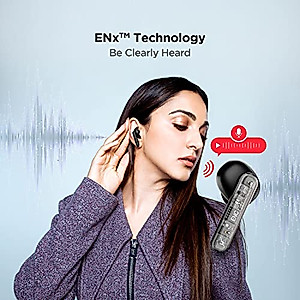 BOAT Airdopes 141 Bluetooth Truly Wireless in Ear Headphones with 42H Playtime,Low Latency Mode for Gaming, ENx Tech, IWP, IPX4 Water Resistance, Smooth Touch Controls (Bold Black)