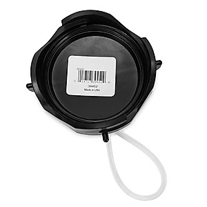 Camco Durable Odor Free RV Sewer Cap - Prevents Leaks from Your RV, Camper or Trailer Sewer System , Easy to Install and Use (39452), Black