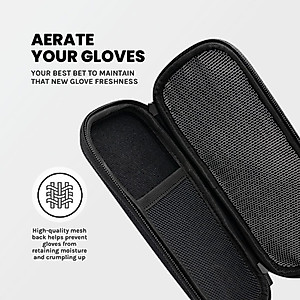 Stripebird - Original Performance Golf Glove Holder Case (Stealth Black) - Protect and Keep Golf Gloves Dry - Golf Glove Case for Moisture Free Storage - Golf Glove Organizer Case - Golf Case