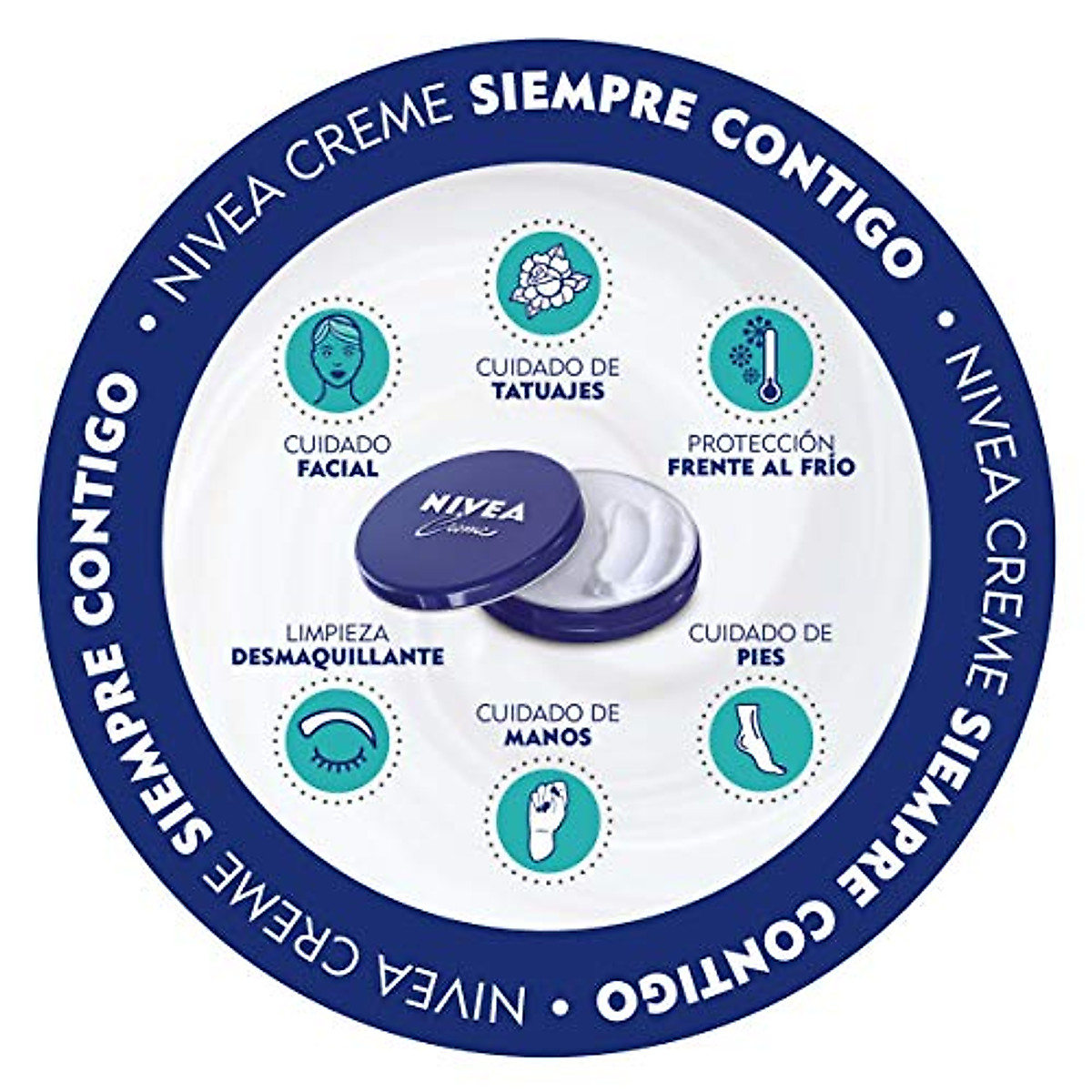 NIVEA Creme 250ml, Blue, 8.45 Fl Oz / 250 ml (8412300801058)