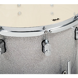 PDP By DW 7-Piece Concept Maple Shell Pack with Chrome Hardware Silver to Black Fade