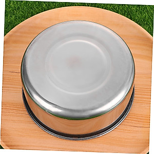 SEWOART Parrot Perches Stand Feeder Parrot Bowl Bunny Feeder Out Door Toys Rat Cage Bird Cage Waterer Parrot Feeding Cups Bird Waterer Pigeon Food Pet Bird Supplies Bird Food Bowl Silver