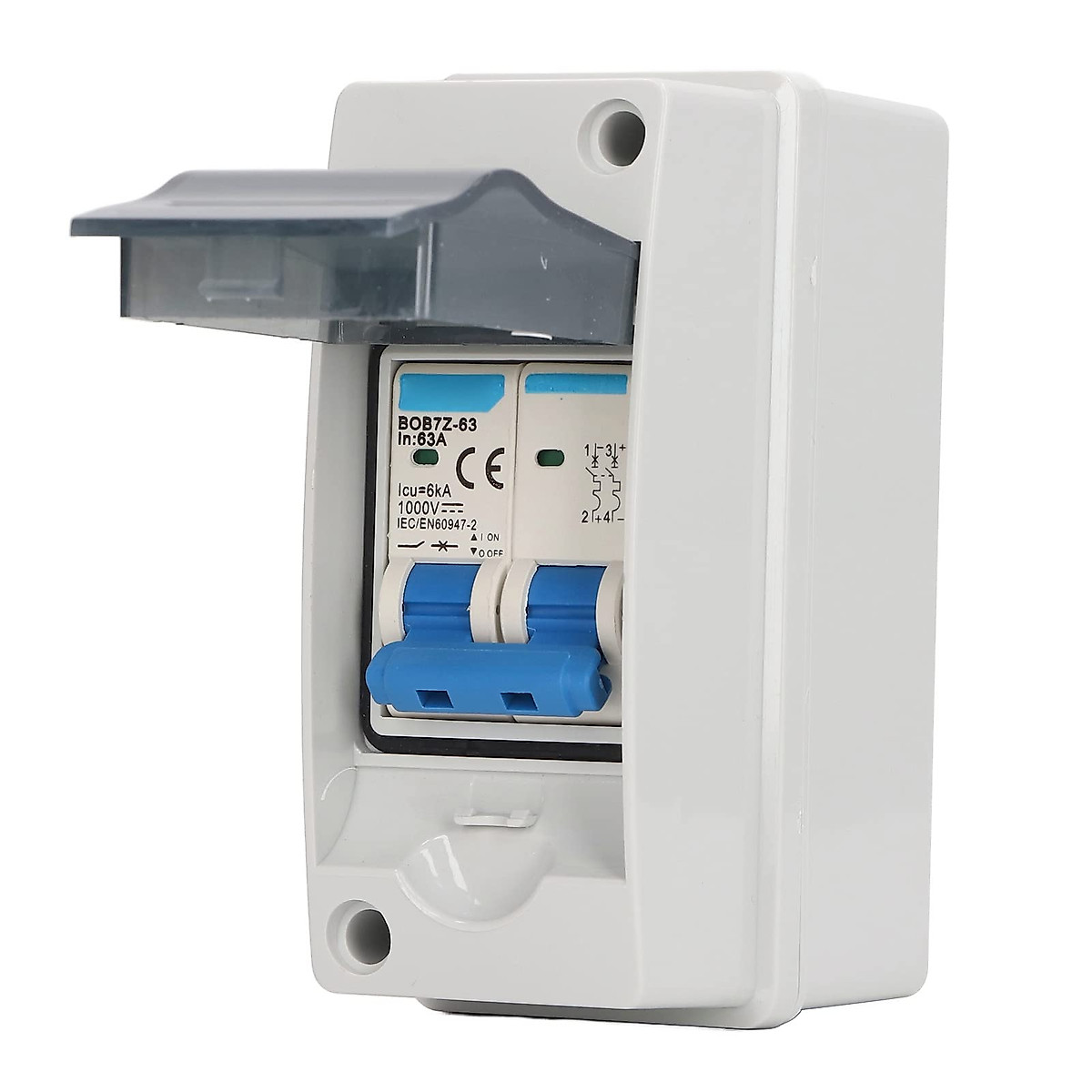 63A 1000V PV Solar Disconnect Switch IP65 Waterproof Photovoltaic Isolator Miniature Circuit Breaker Overvoltage Protection