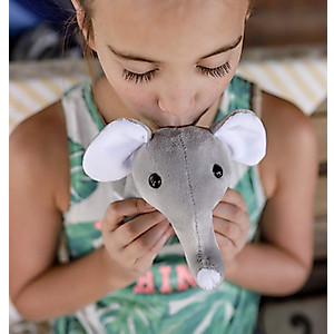 Baby Hippo Plush Toy | Super Soft Hippo Stuffed Animals | Cute Plushies for Kids' Bedroom or Playroom | 7-in Safari Stuffed Animals for Girls & Boys | Hippo Stuffed Animal Toys by Exceptional Home