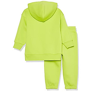 Amazon Essentials Unisex Kids' Modern Sweat Set, Pack of 2, Lime Green, Medium