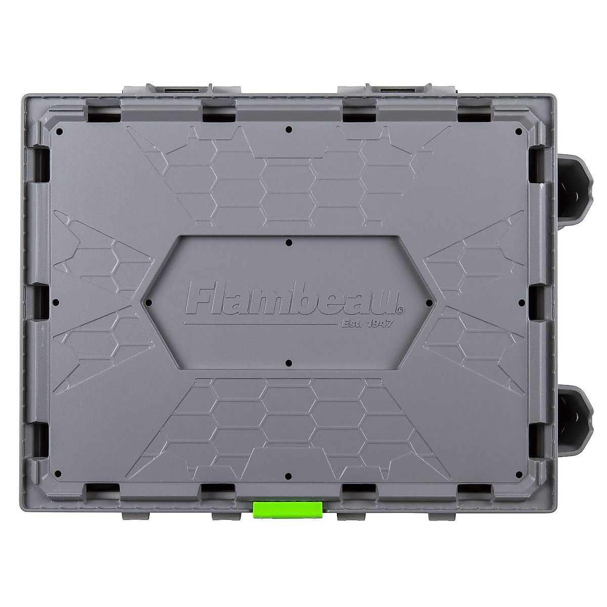 Flambeau Outdoors 455TKP Tuff Krate, Kayak Tackle Storage Solution, Fishing Organizer Crate, Premium, Gray