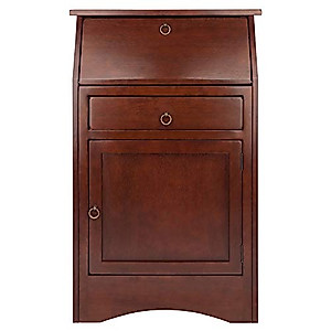 Winsome Wood Regalia Home Office, Walnut, Secretary Desk