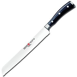 Wusthof Classic Ikon 8-Inch Bread Knife, Black