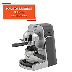 IMUSA 4cup Electric Bistro Espresso Cappuccino Maker, Silver
