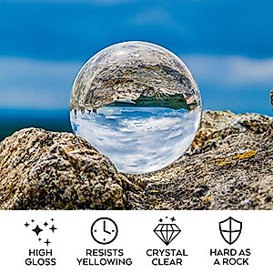 Nicpro 8 Ounce Crystal Clear Epoxy Resin Kit, Food Safe DIY Starter Art Resin for Craft, Canvas Painting, Molds Pigment Jewelry Making, Resin Coating and Casting