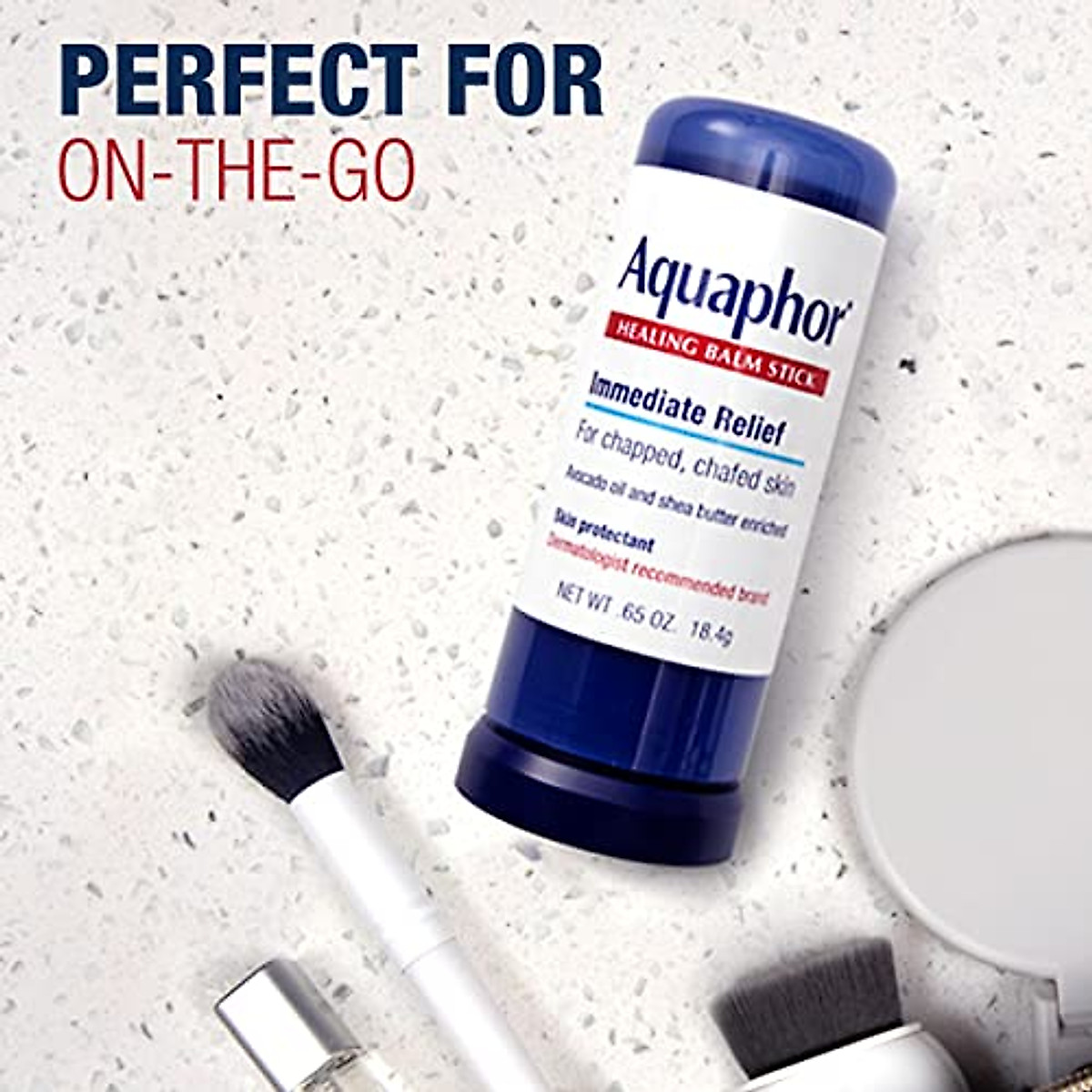 Aquaphor Healing Balm Stick, Skin Protectant with Avocado Oil and Shea Butter, 0.65 Oz Stick