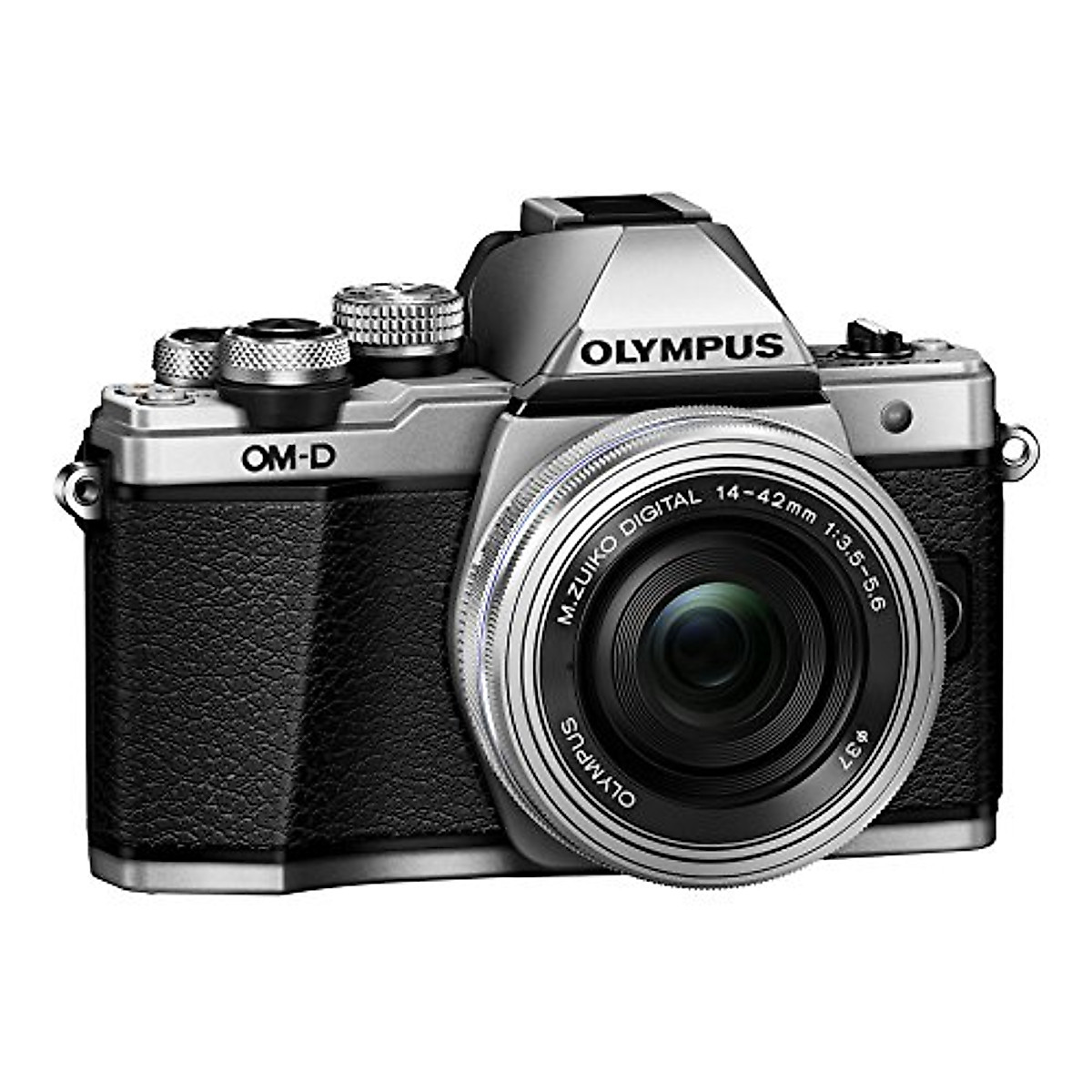 Olympus OM-D E-M10 Mark II Mirrorless Camera with 14-42mm EZ Lens (Silver) US ONLY