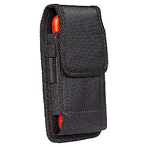 AQ Mobile Vertical Holster for Cell Phone, Size XXL (Inner Size: 6.7 x 3.15 x 0.43 in) Nylon, Belt Loop