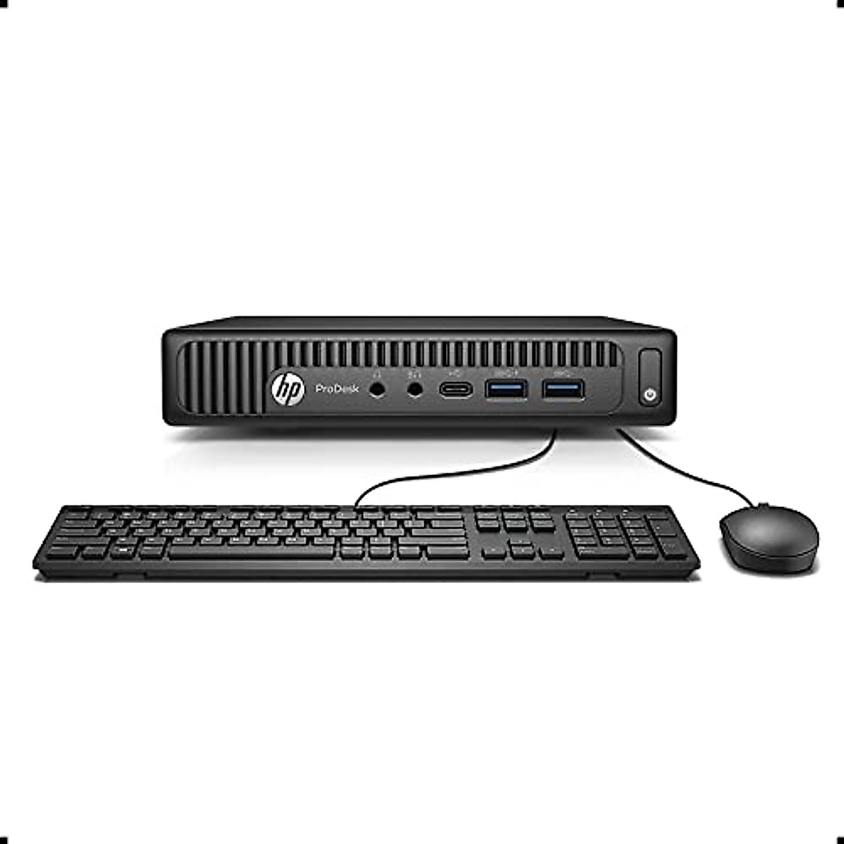 HP 600 G2 Micro Computer Mini Tower PC (Intel Quad Core i5-6500T, 16GB DDR4 RAM, 256GB SSD, Win 10 Pro (Renewed)