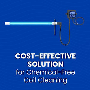 AprilAire AUV24V Residential Whole-House Ultraviolet Light UVC Chemical Free Coil Cleaner, 16” Bulb, 254nm, 17W 24V, Two HVAC Mounting Options