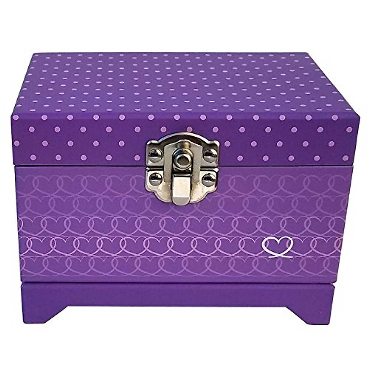 My Tiny Treasures Box Company Ballerina Music Box (Heart Ballerina Music Box - Purple)