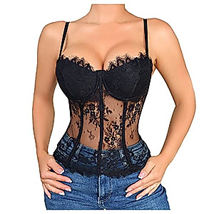 Women's Lingerie Sexy, Sexy Robes For Women Cosplay Dress Lengerie Set Women's Fishbone Underwire Wrapped Chest Breasted Backless Small Vest Suspender Nightgowns Outfits Baby Doll (XS, Black)