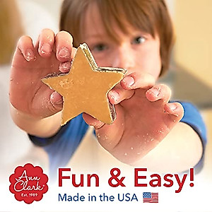 Ann Clark Cookie Cutters 3-Piece Ice Cream Cookie Cutter Set with Recipe Booklet, Popsicle, Hard and Soft Ice Cream Cone